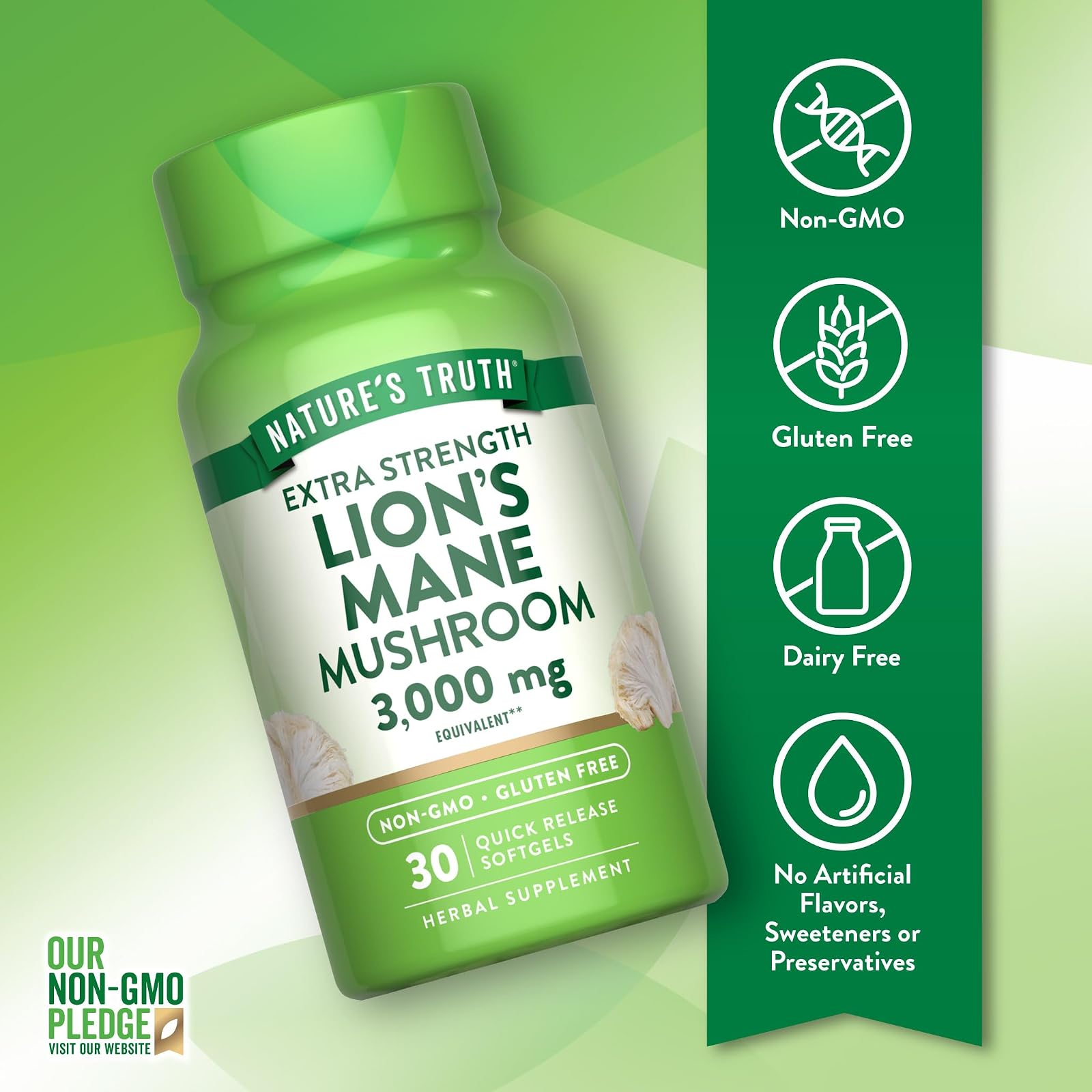 natural brain health lion's mane supplement