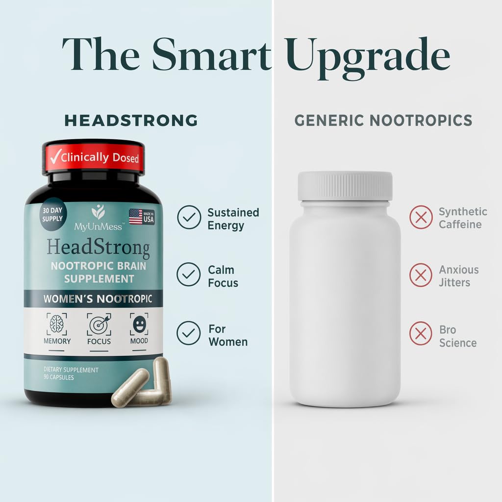 Natural brain health supplement capsules