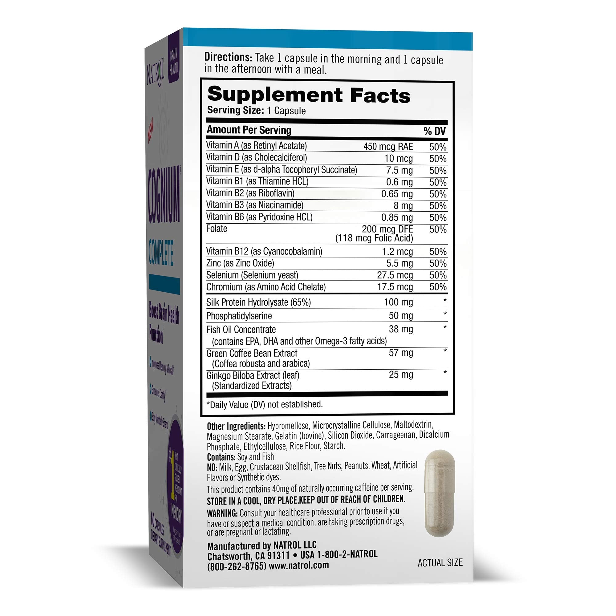 natural brain health supplement pack