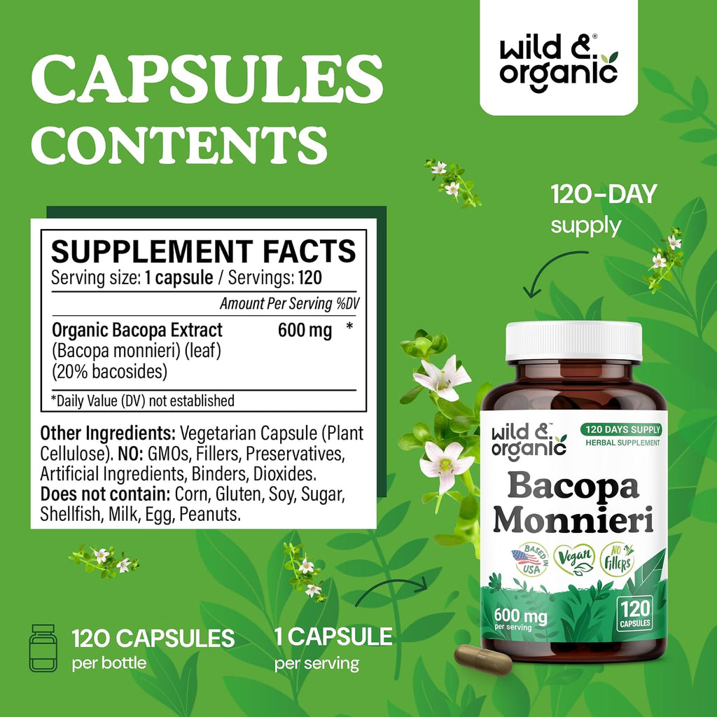 natural brain health support Bacopa