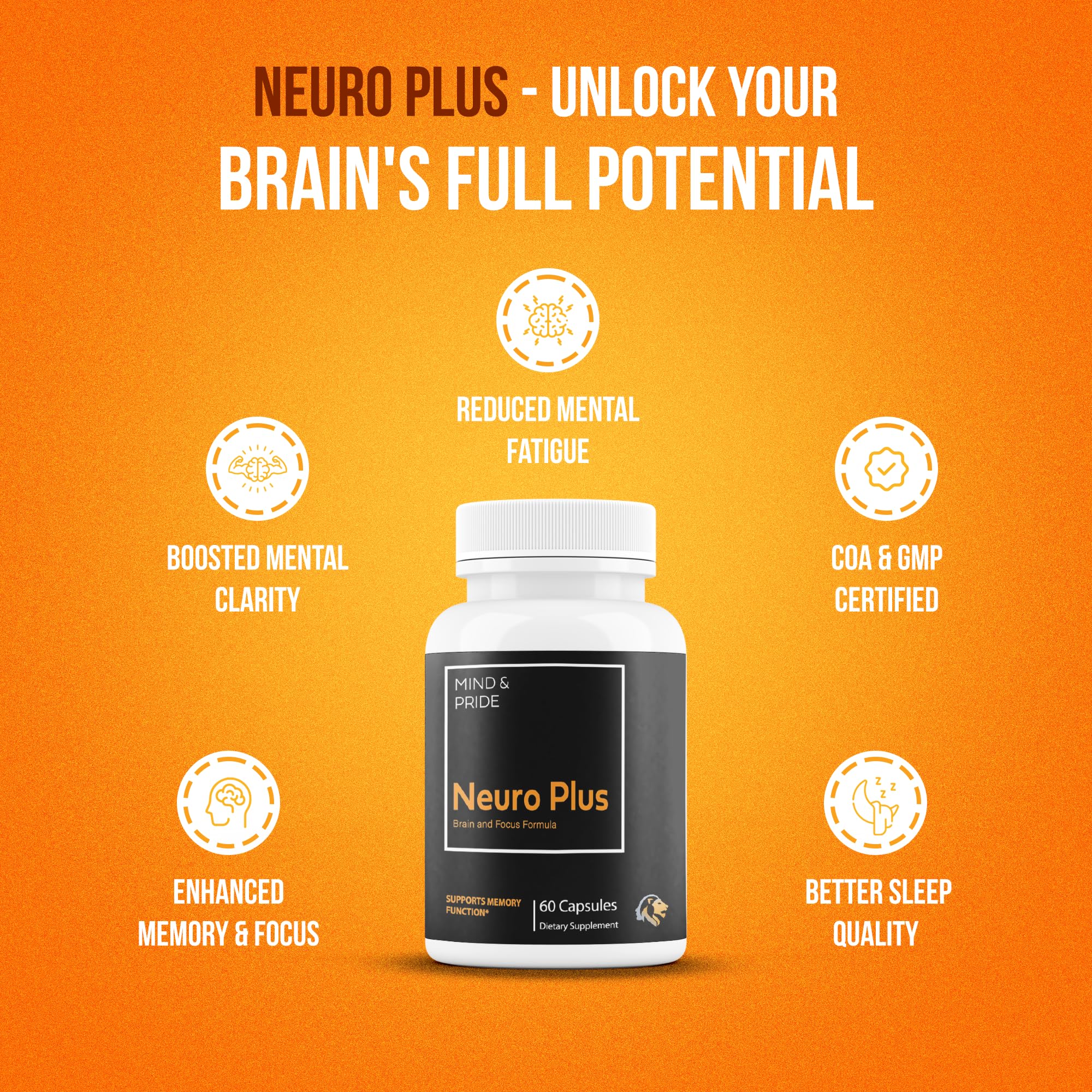 natural brain health support capsules