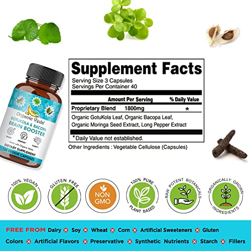 Natural brain health support capsules