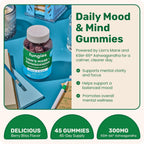 Natural brain support Lion's Mane gummies
