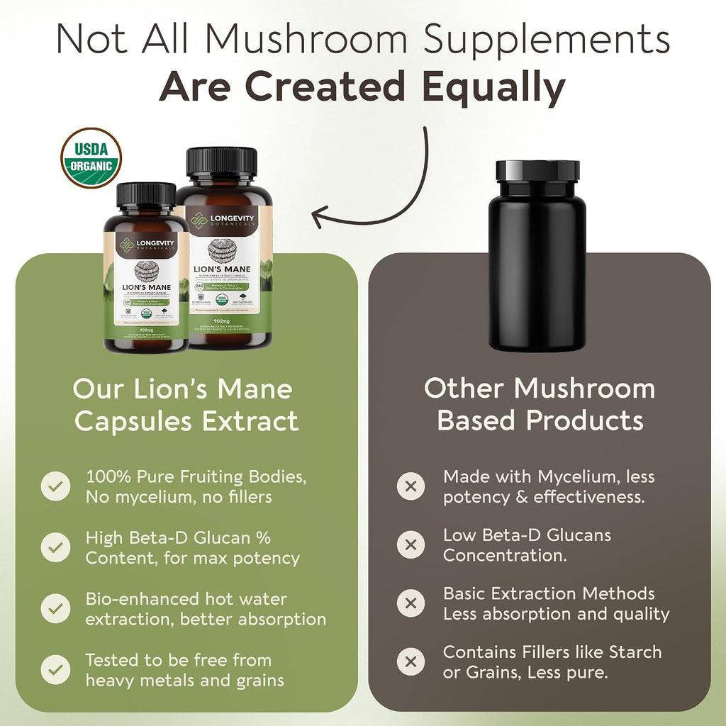 natural brain support lion's mane
