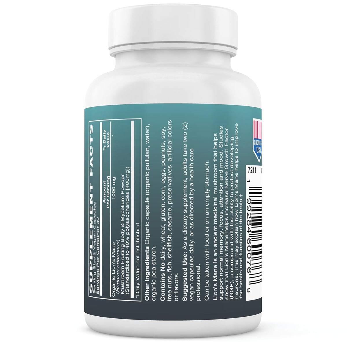 Natural brain support supplement