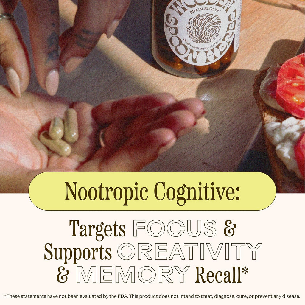 natural brain support with 60 capsules