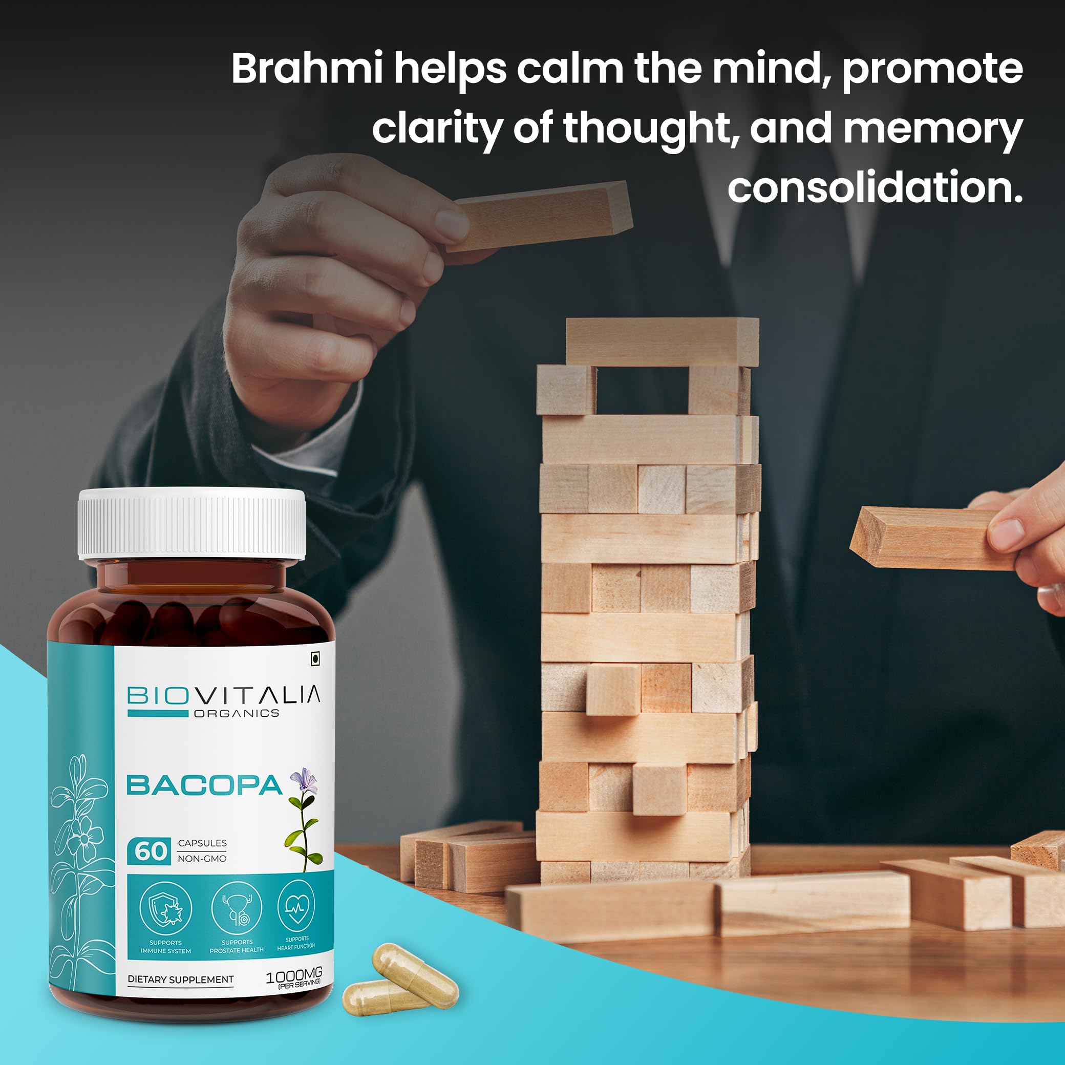 natural brain support with Bacopa extract