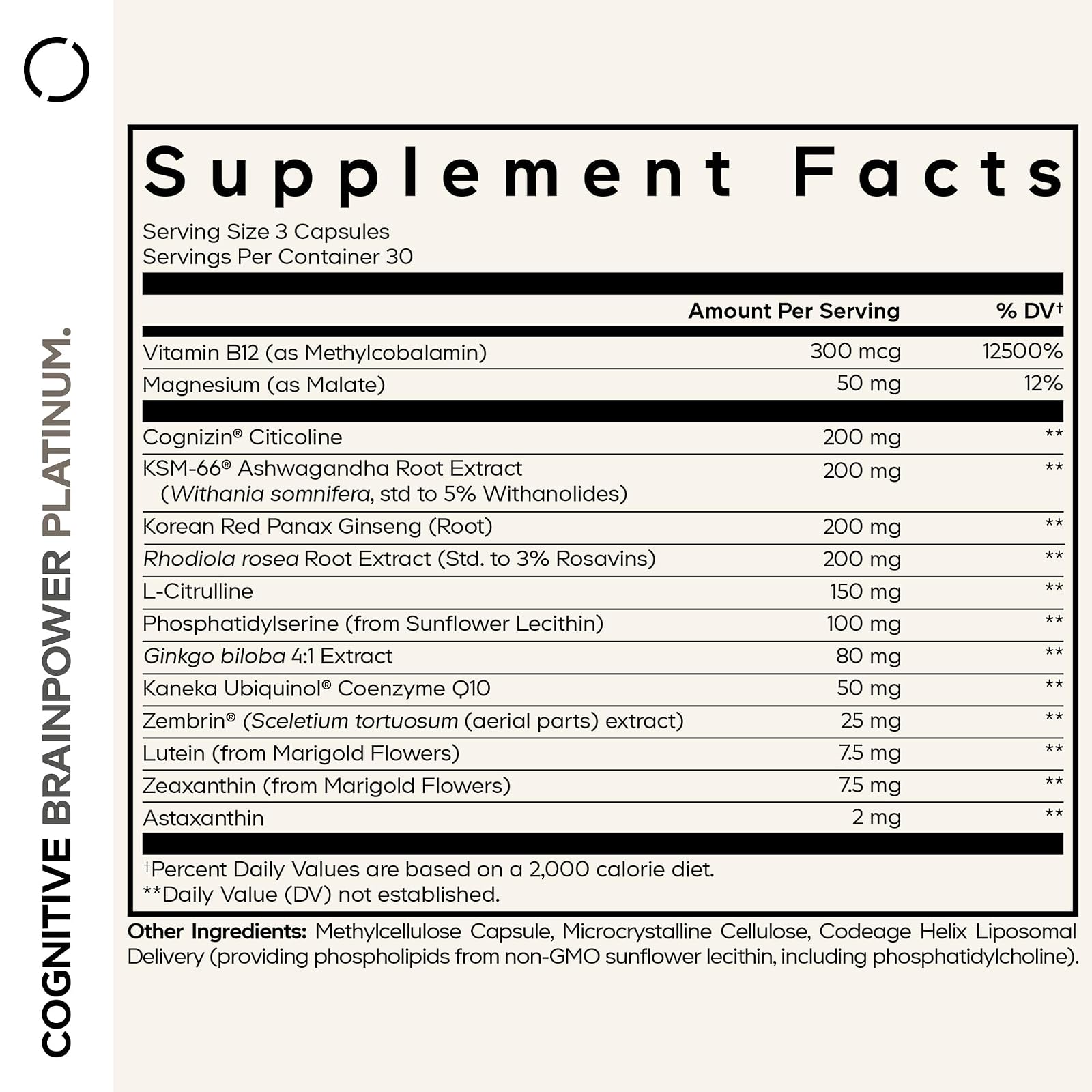Natural brain support with Codeage Ashwagandha