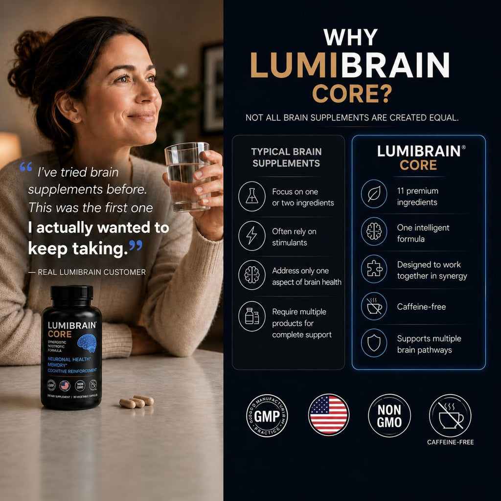 natural brain support with LumiBrain CORE