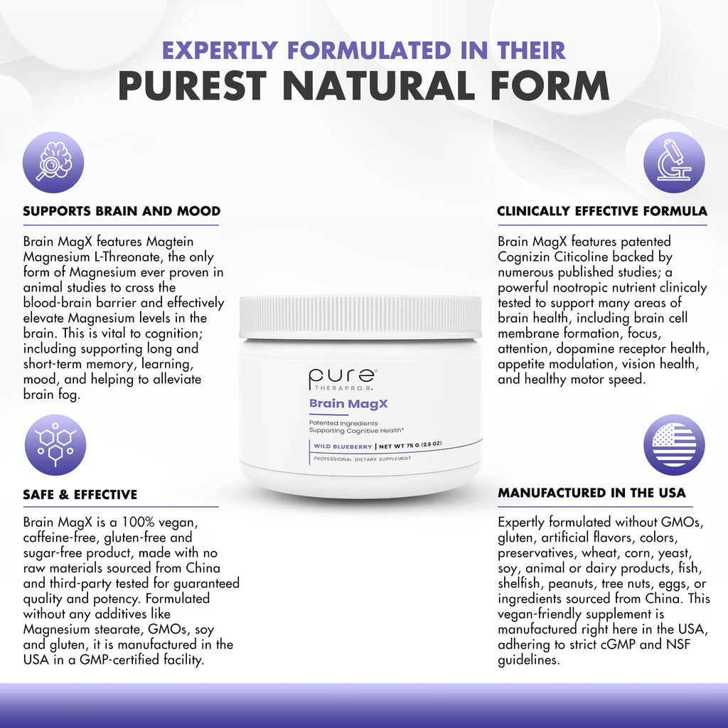 Natural brain support with magnesium