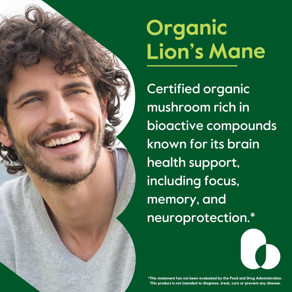 Natural brain support with mushrooms