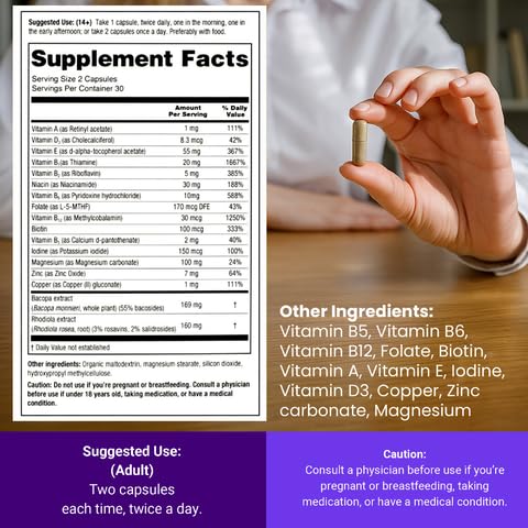 natural brain support with vitamins