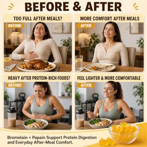 Natural bromelain and papain supplement
