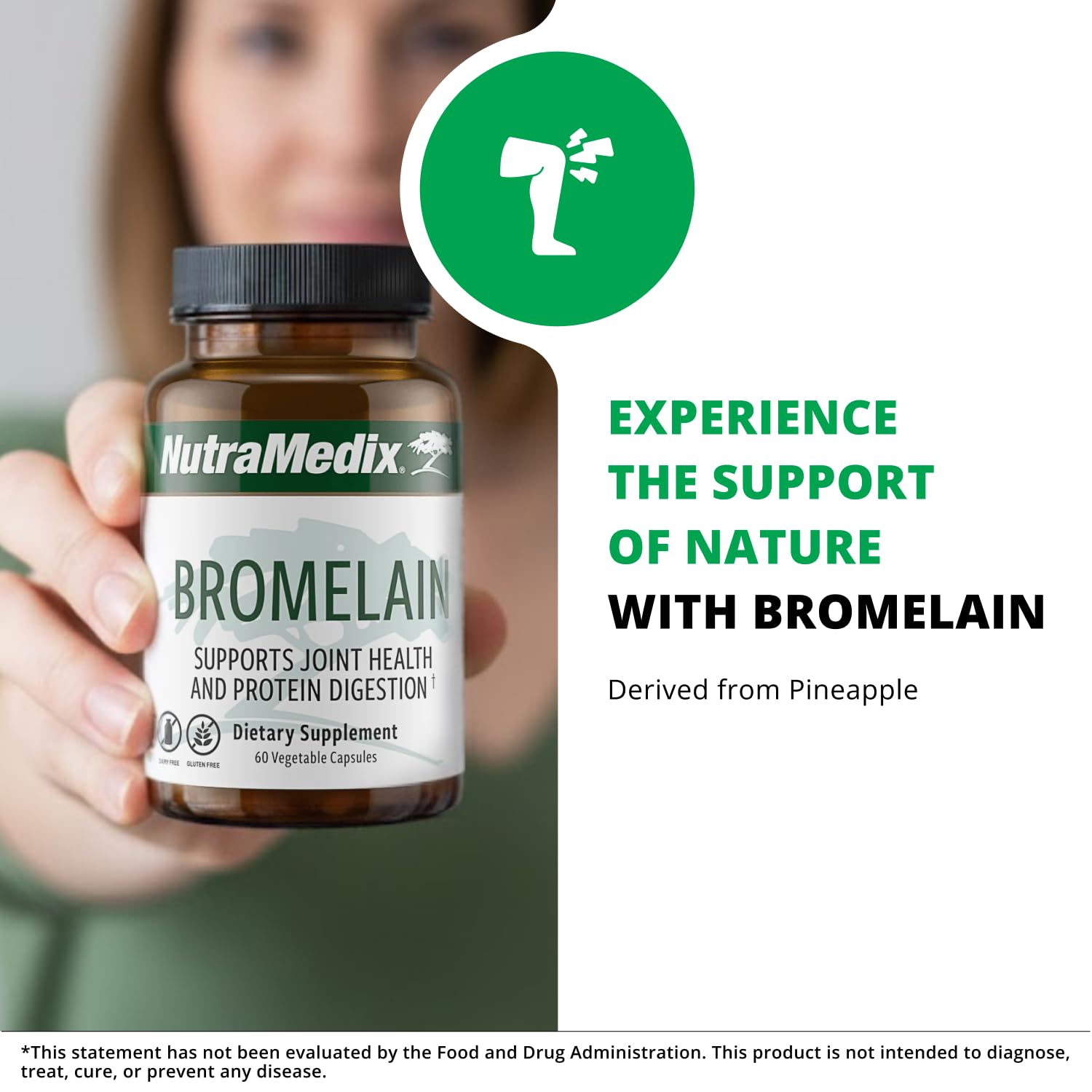 Natural Bromelain capsules for wellness