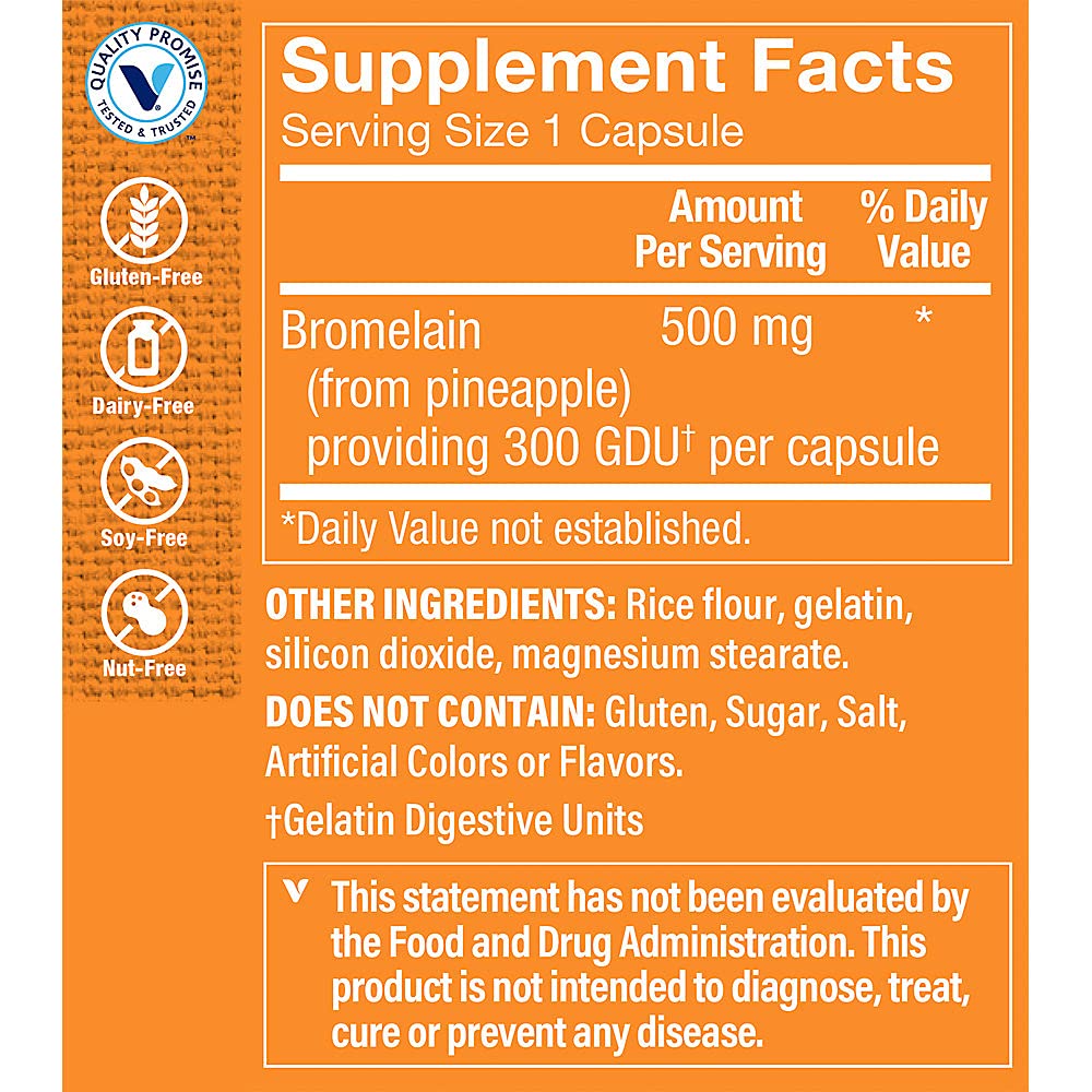 natural bromelain for digestion support