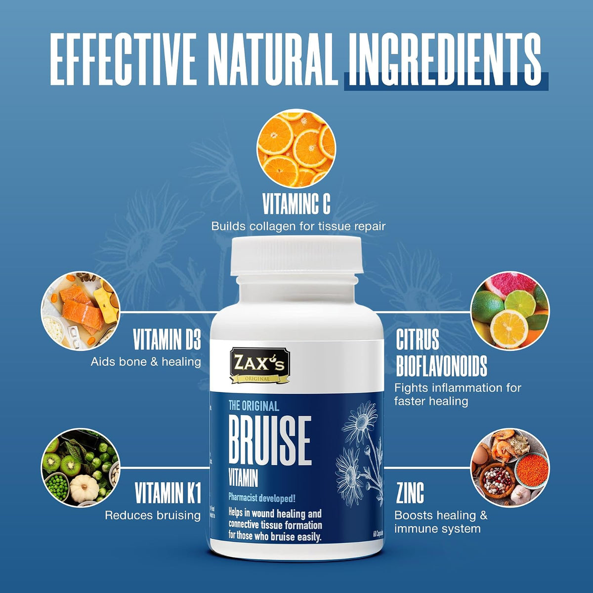 Natural bruise remedy with Vitamin D3
