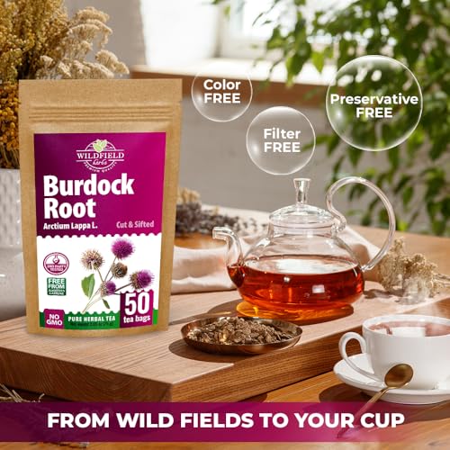 natural burdock root detox tea