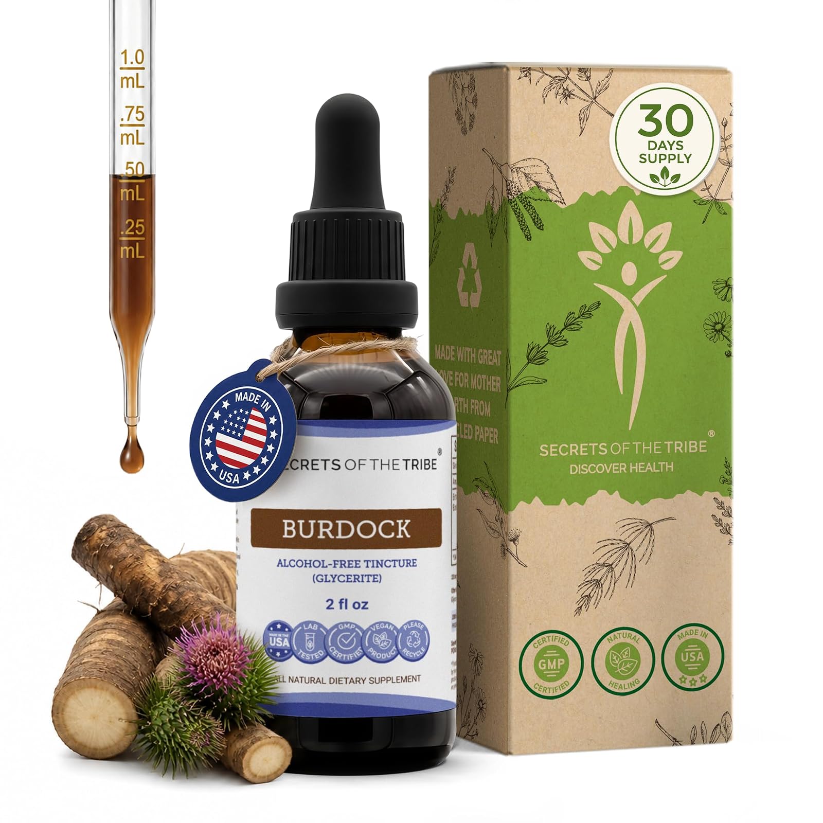 natural burdock root liquid extract