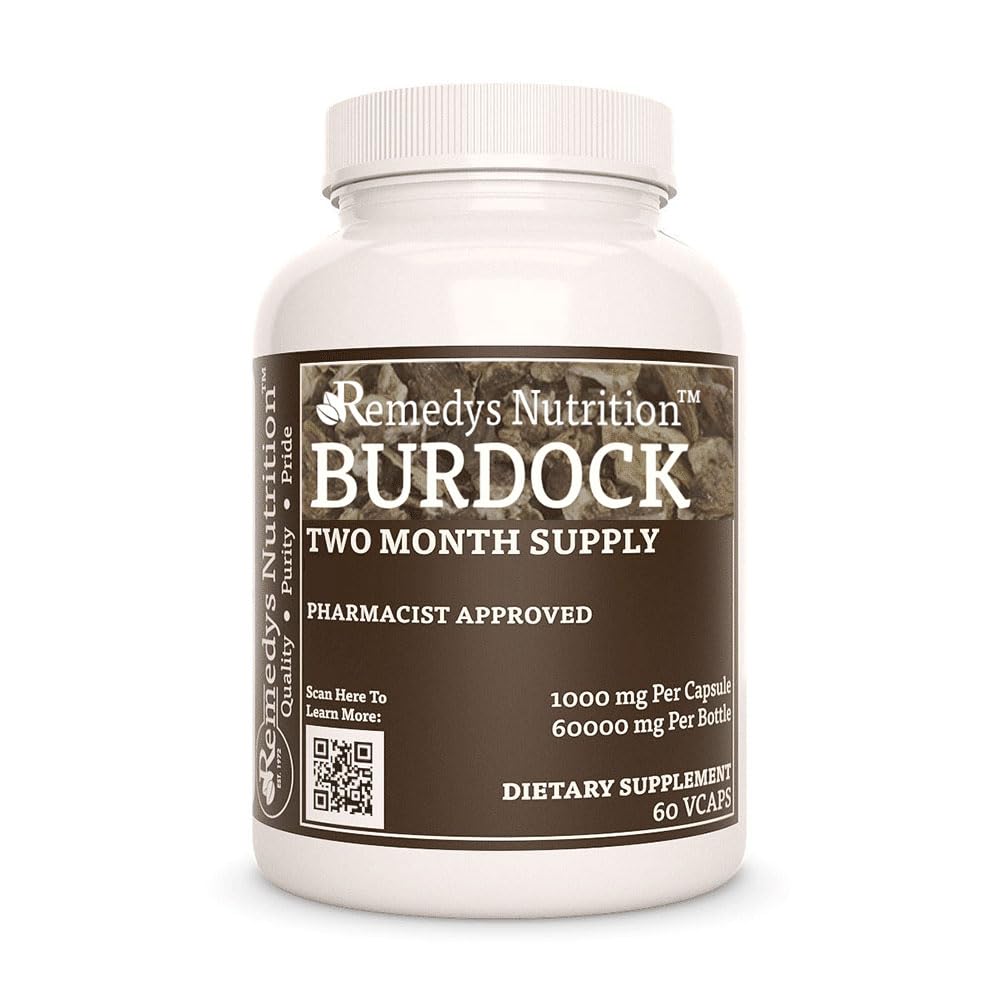 natural burdock root supplement capsules
