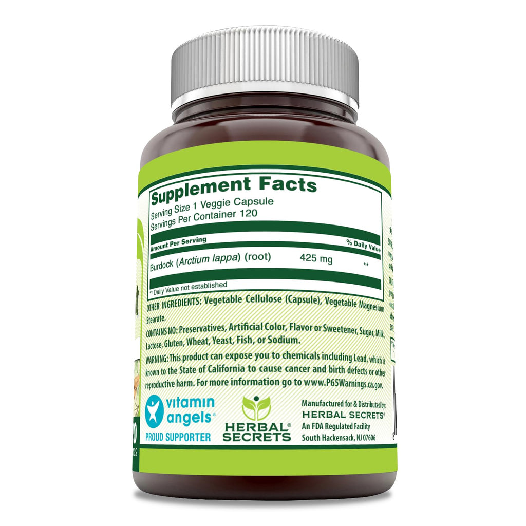natural burdock root supplement for detox