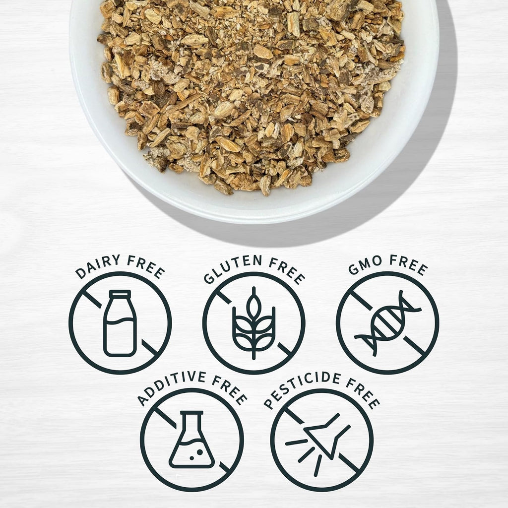 Natural burdock root tea ingredient