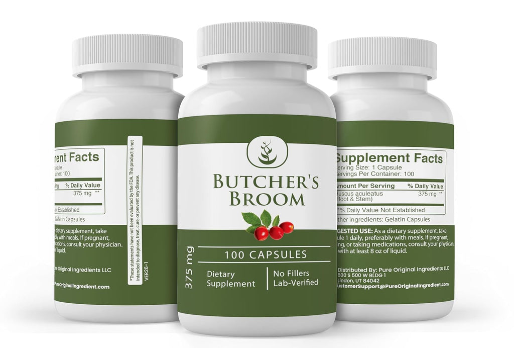Natural Butcher's Broom supplement benefits