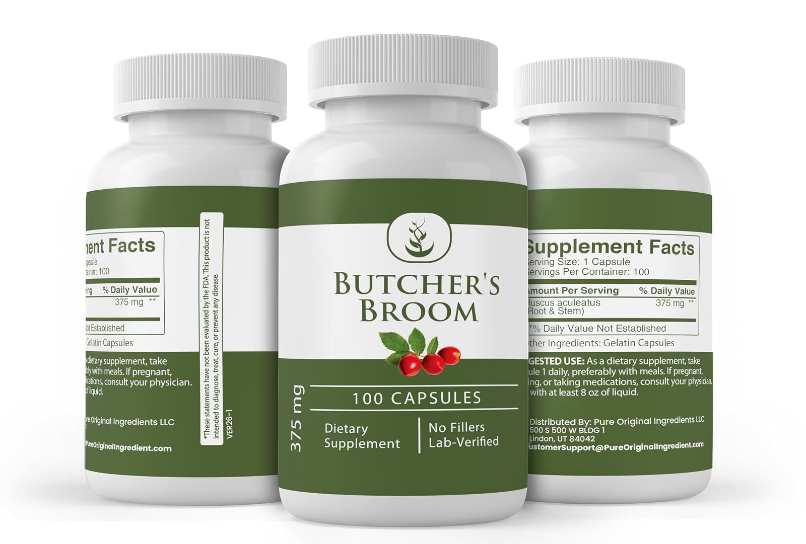 Natural Butcher's Broom supplement benefits