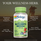 Natural Butcher's Broom VegCaps for vitality