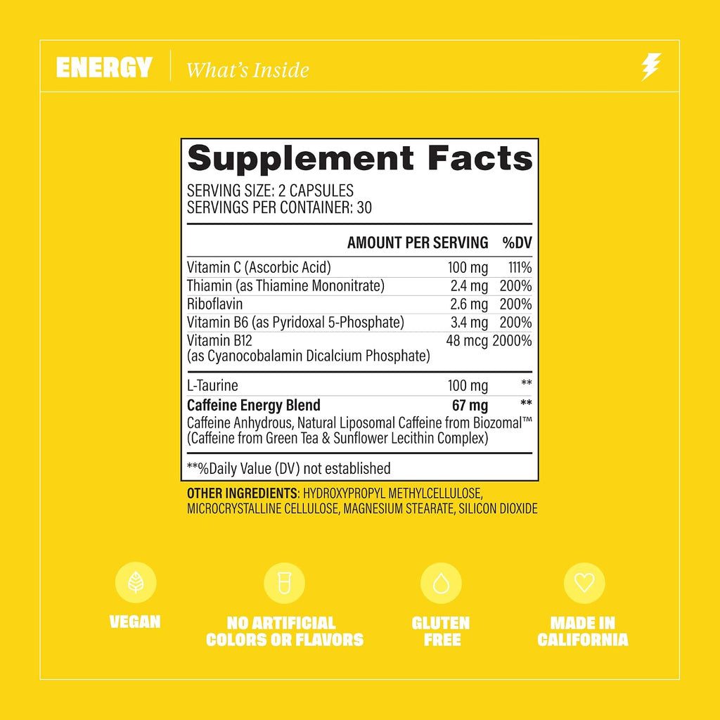natural caffeine blend for energy boost