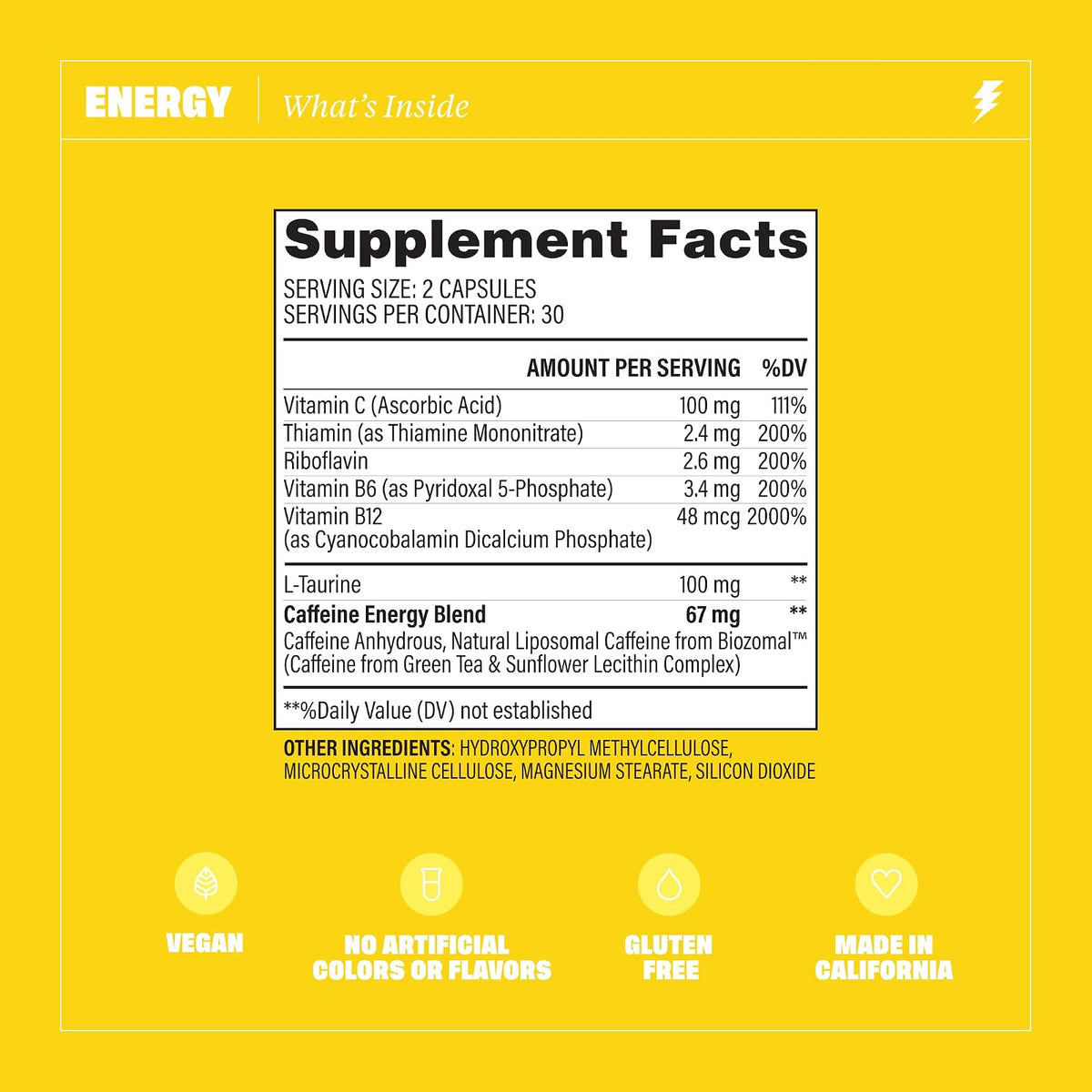 natural caffeine blend for energy boost