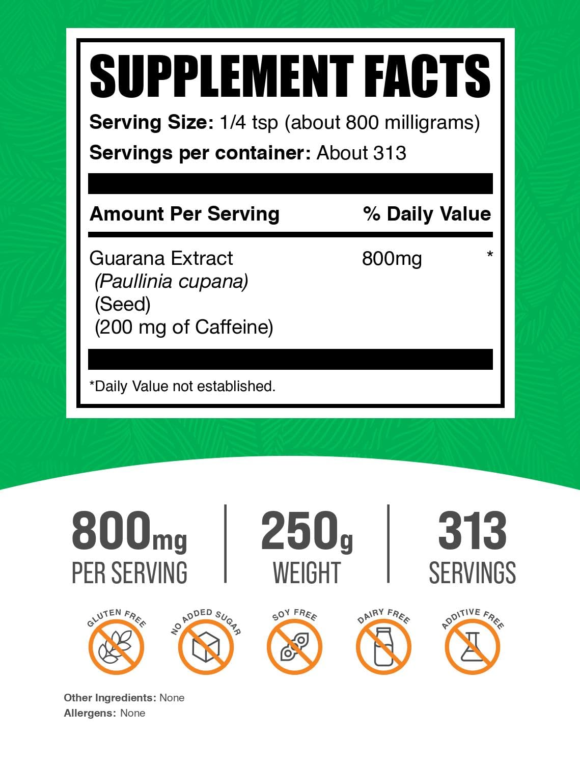 Natural caffeine boost with guarana