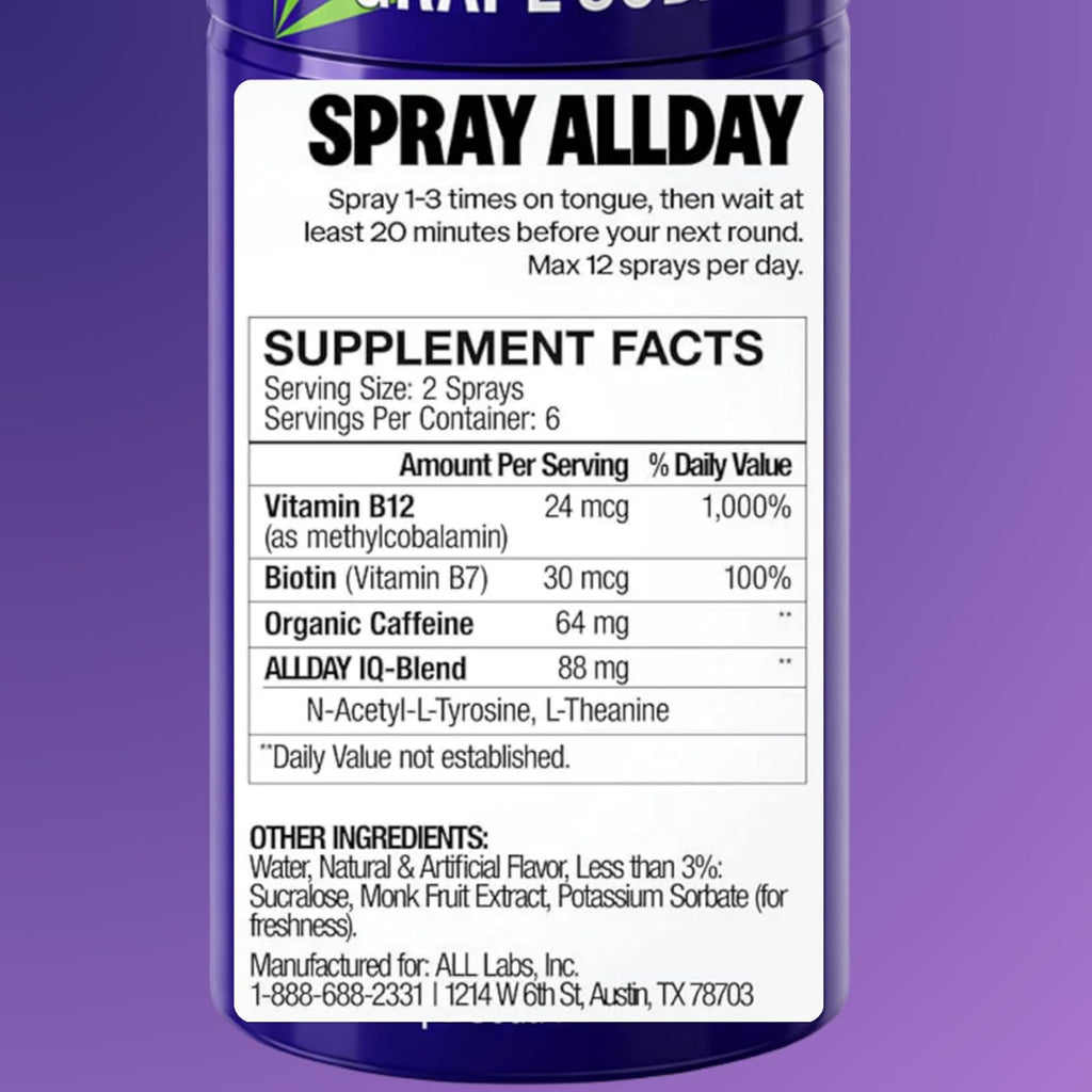 natural caffeine energy boost spray
