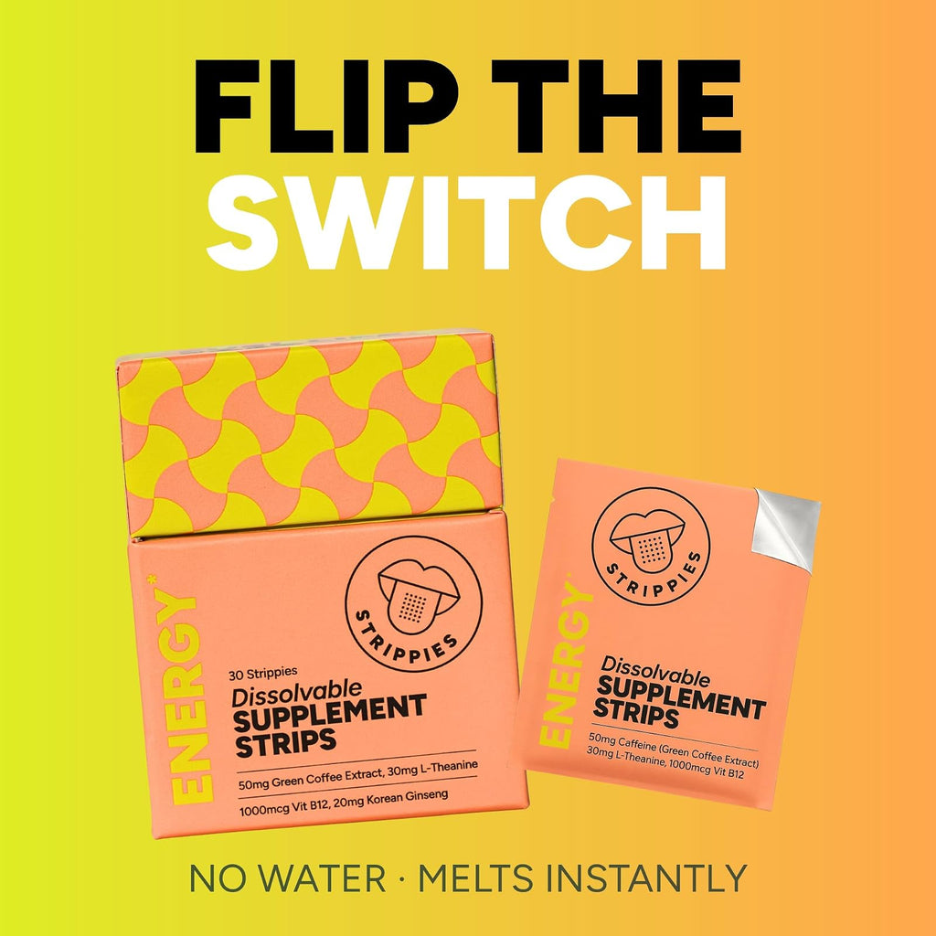 natural caffeine mint strips