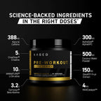 Natural caffeine pre-workout powder