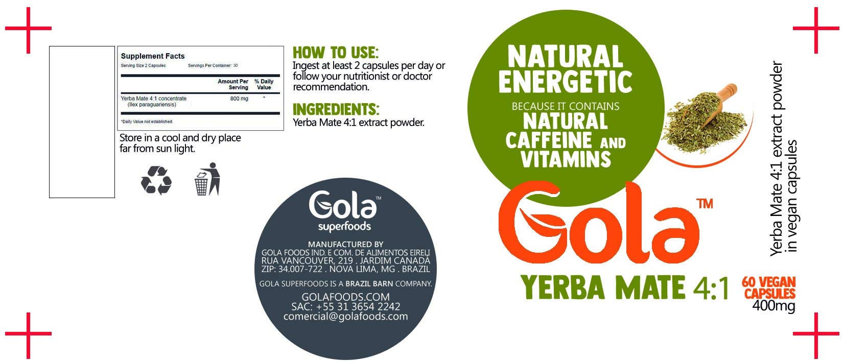 Natural caffeine supplement for vitality