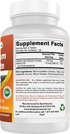 natural calcium citrate for wellness