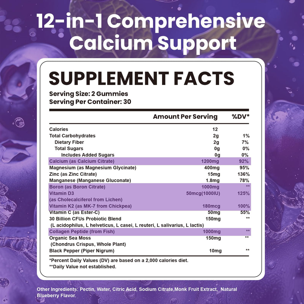 natural calcium citrate gummies for better absorption