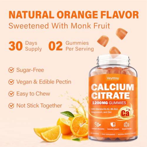 natural calcium citrate gummy formula