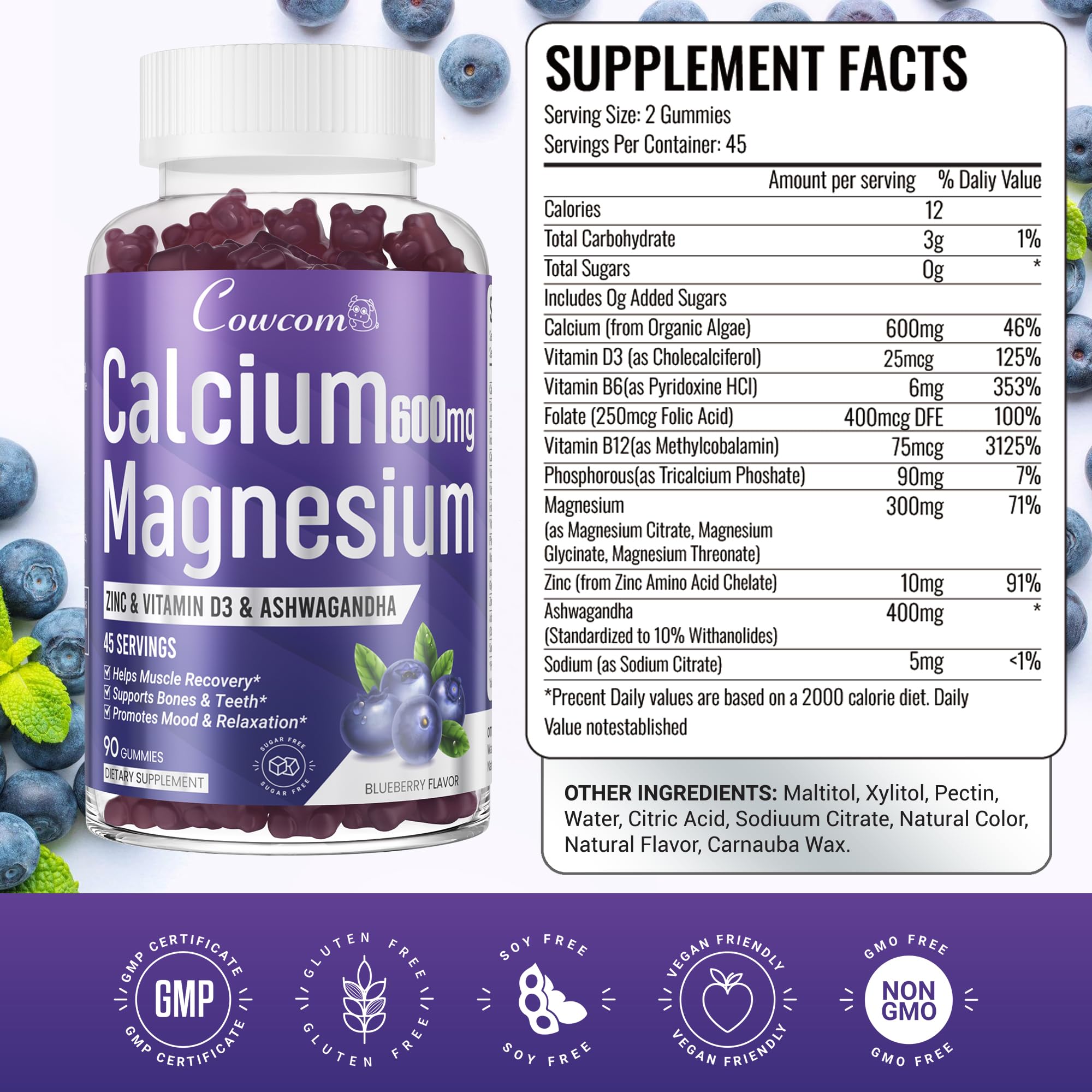 natural calcium gummies for adults