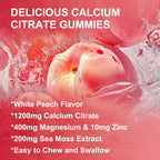Natural calcium gummies for daily intake