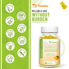 Natural calcium gummies for kids and adults