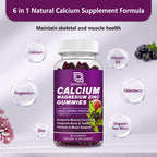 natural calcium gummies with magnesium benefits