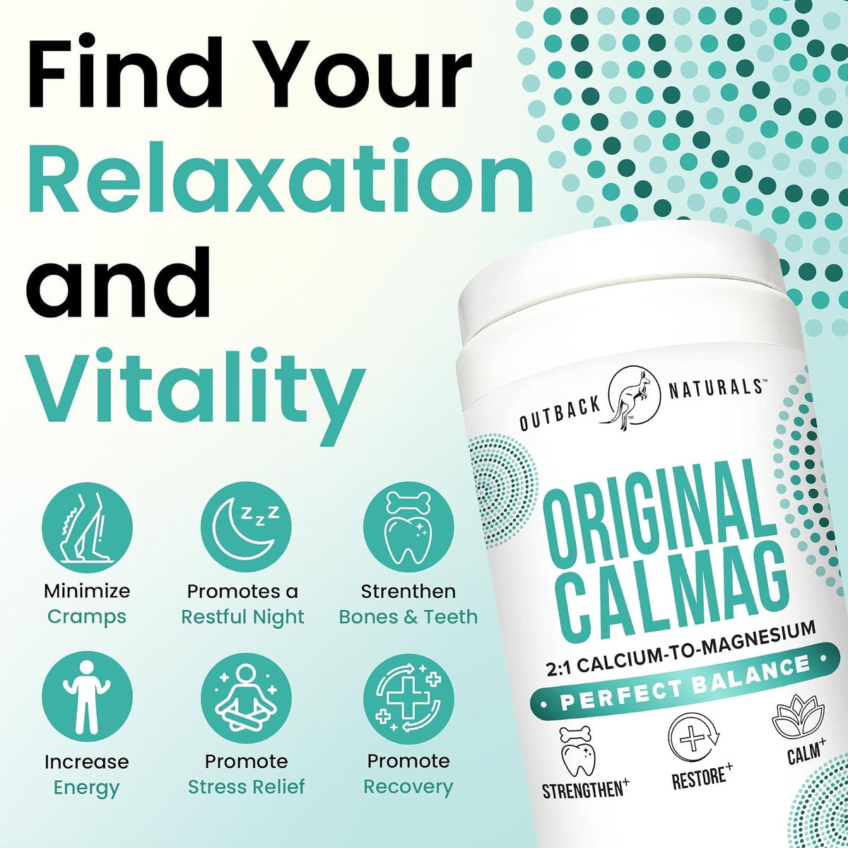 Natural calcium magnesium for bone health