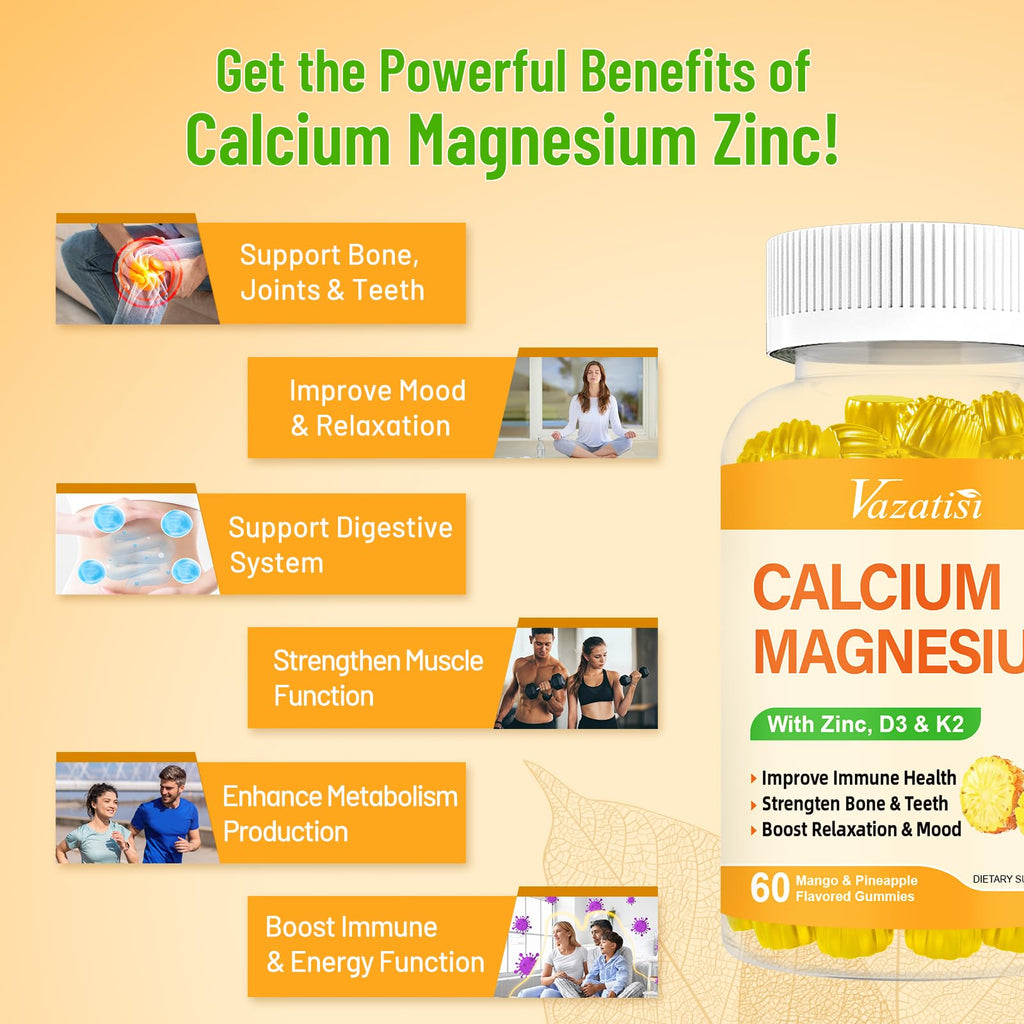 natural calcium magnesium zinc supplement for wellness