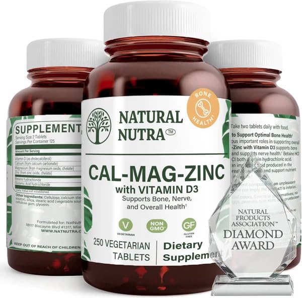 natural calcium magnesium zinc tablets