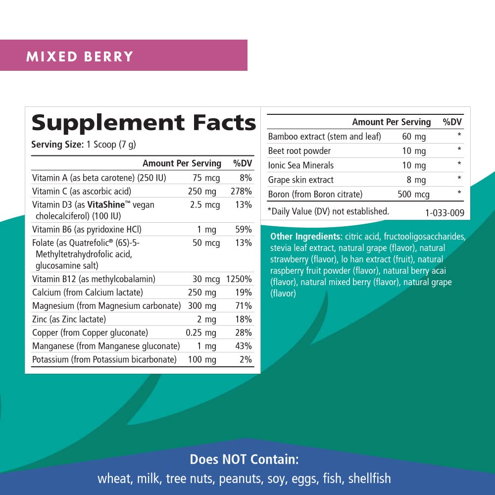 Natural calcium source for active lifestyles