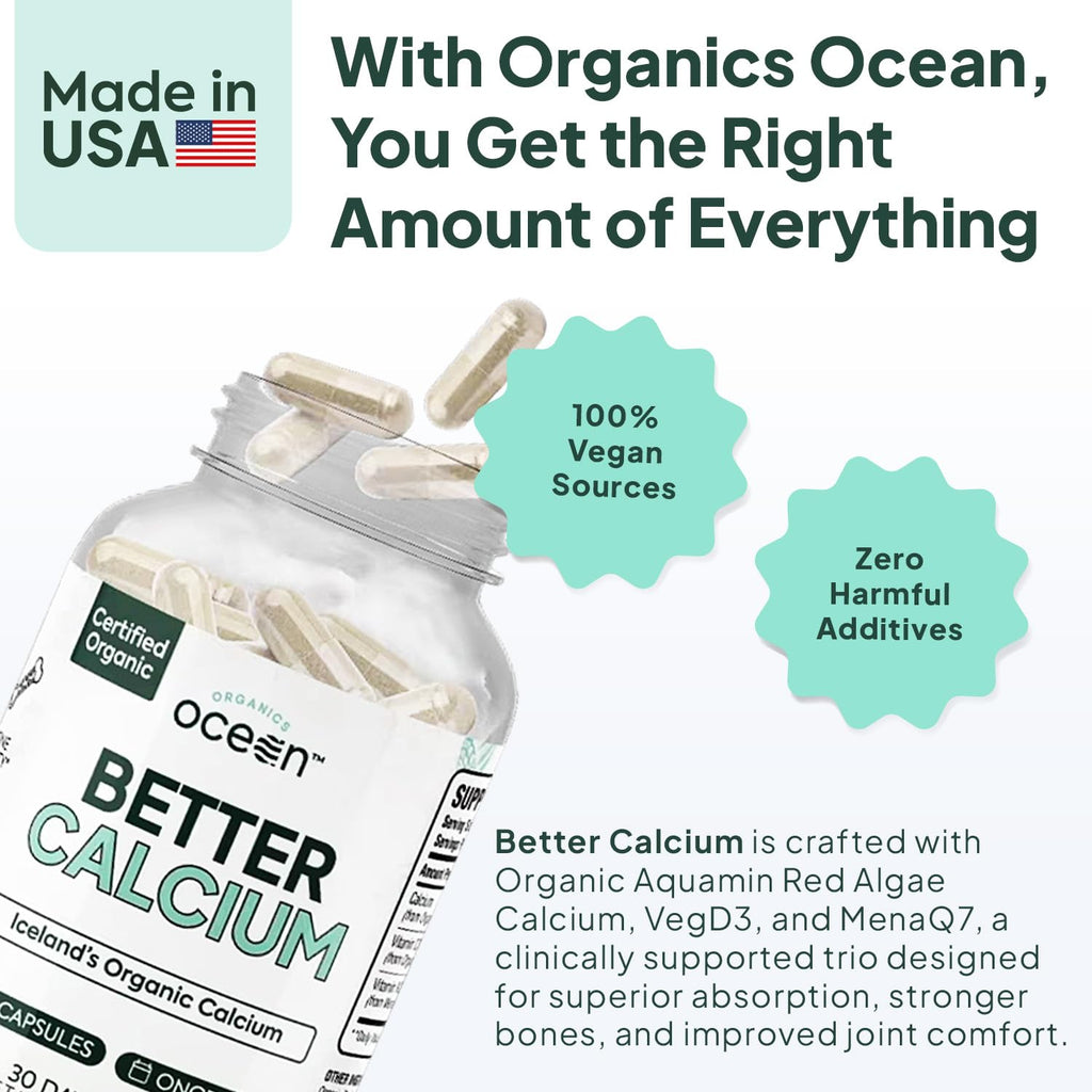 Natural calcium source from red algae