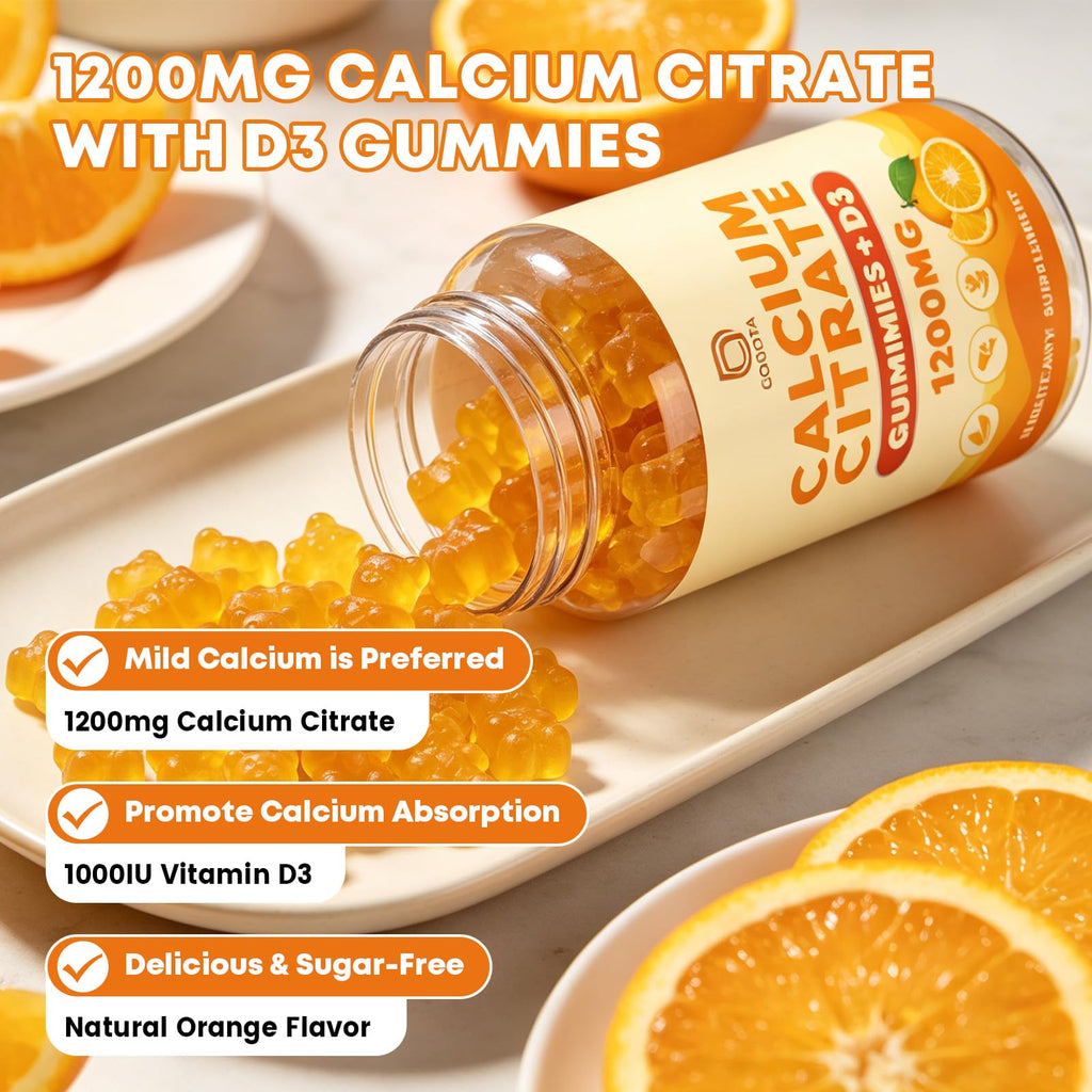 Natural calcium source in gummy form