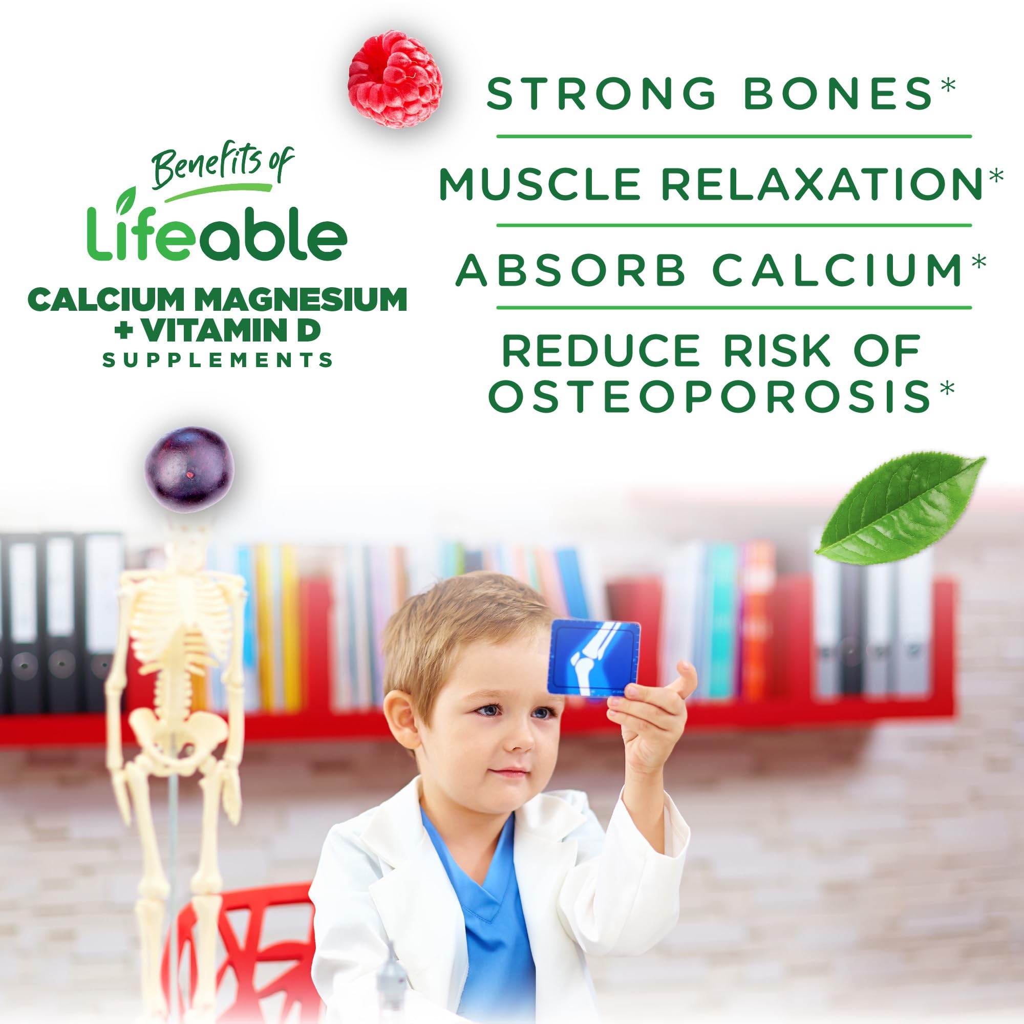 Natural calcium supplement for children