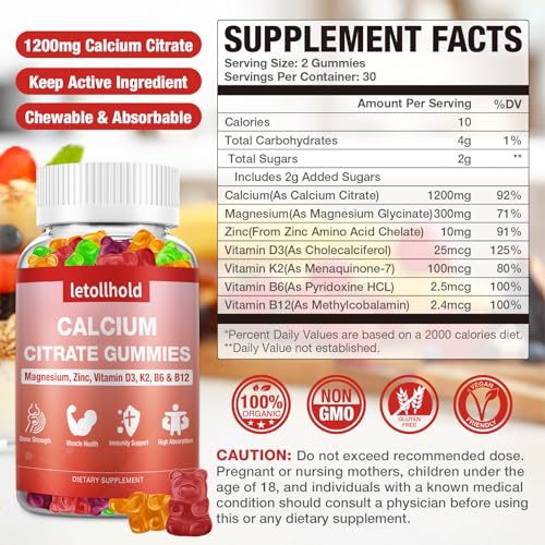 Natural calcium supplement for wellness